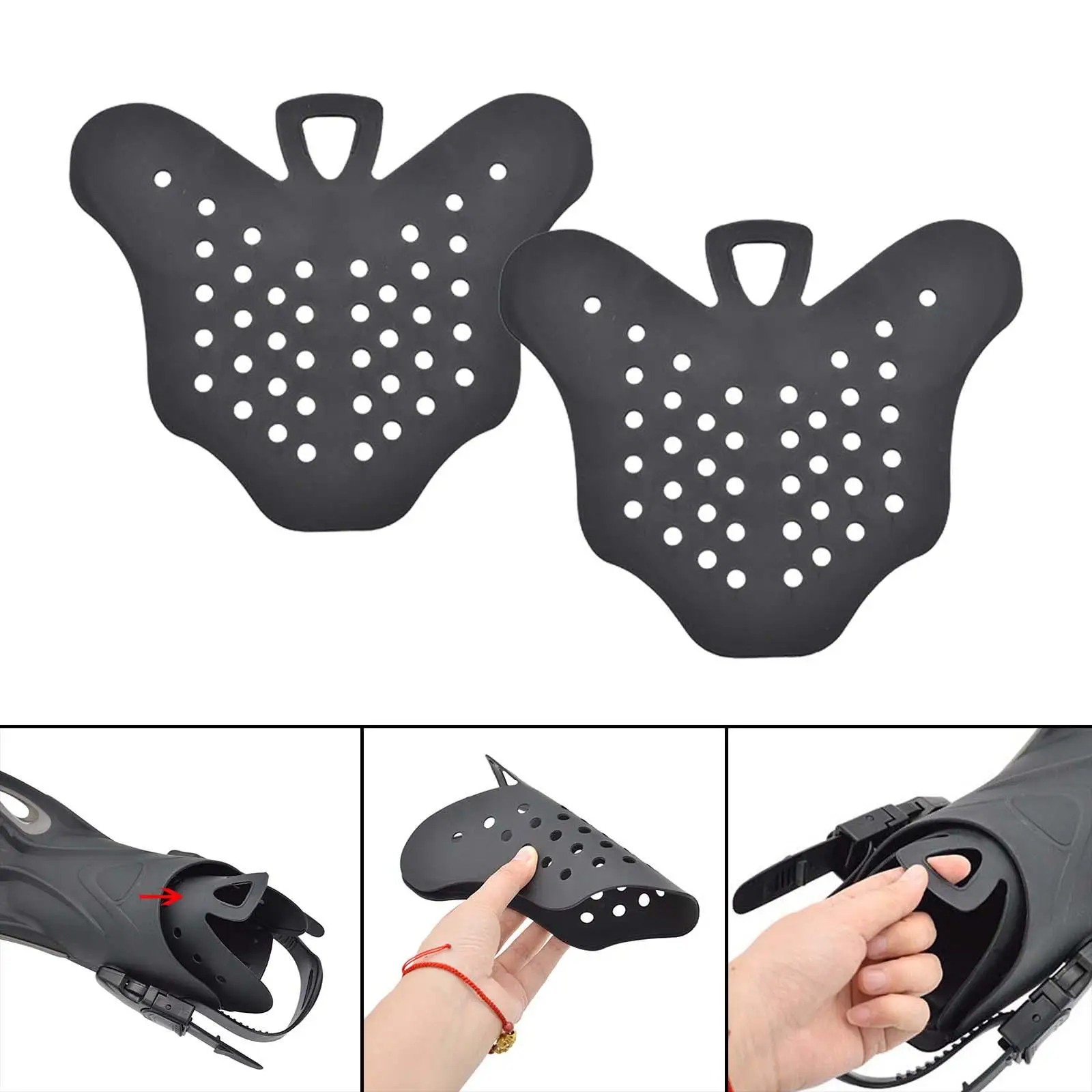 Flip Fin Practical Snorkeling Flippers Insert for Fins for Swim Womens ...