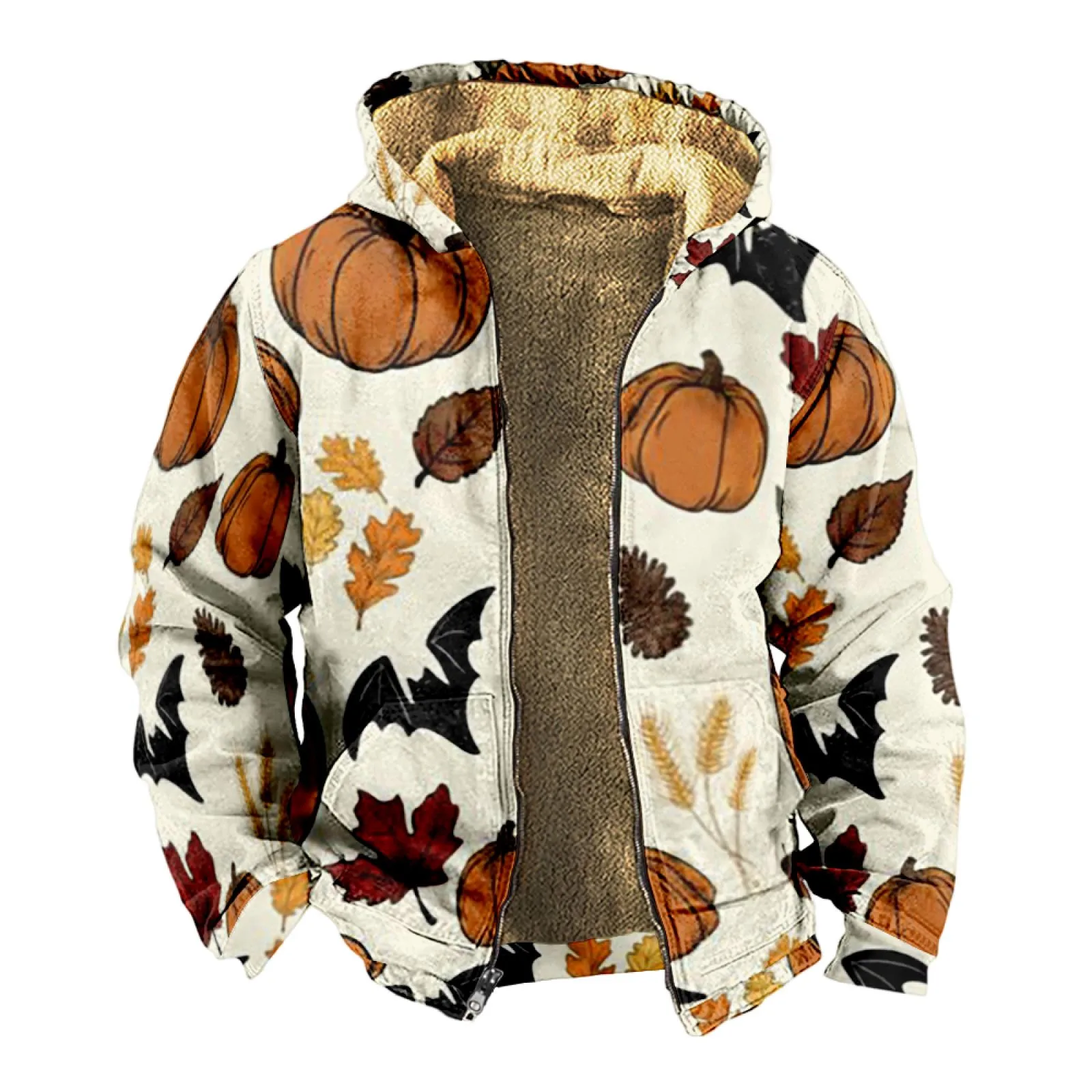 Men-S-Personalized-Casual-Parkas-Hallowee-Printing-Long-Sleeve-Zipper ...