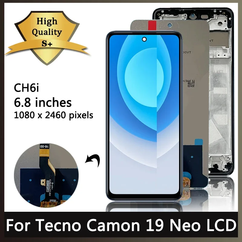 6-8-inch-Tested-For-Tecno-Camon-19-Neo-CH6i-LCD-Display-Touch-Screen ...