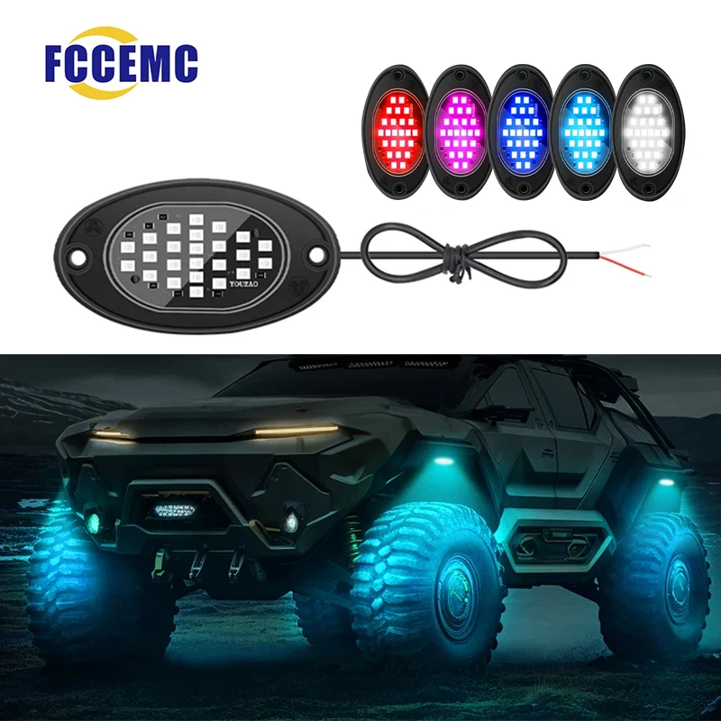 4pcs-Car-Chassis-Light-for-Trucks-LED-Rock-Lights-with-for-Pickup-Off ...