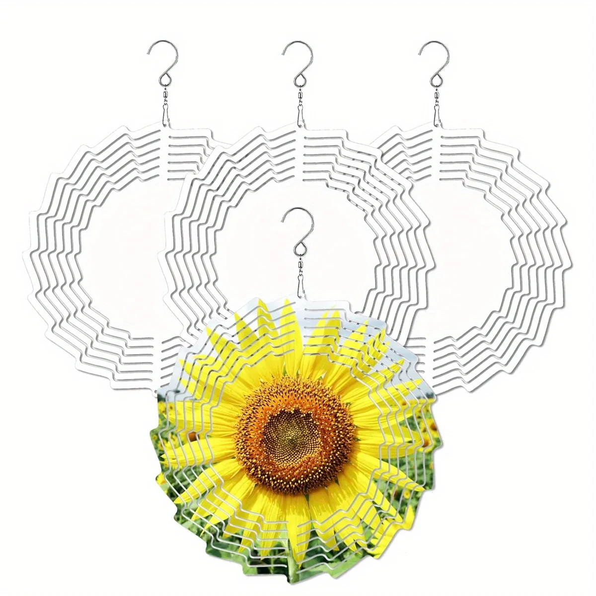 8-10-DIY-Sublimation-Wind-Spinner-Kits-3D-Aluminum-White-Spinner-Double ...