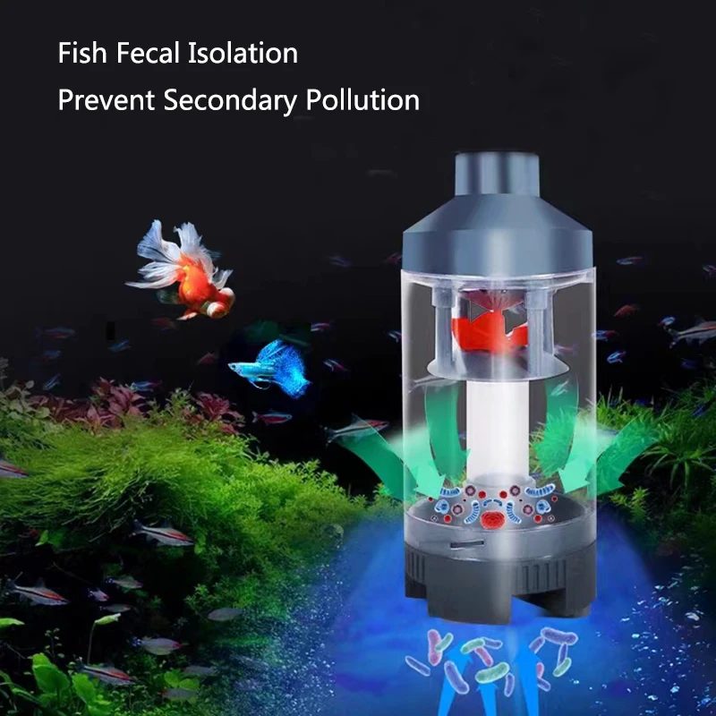 Aquarium-Filter-Fish-Poop-Stool-Toilet-Manure-Suction-Separator-Filter ...