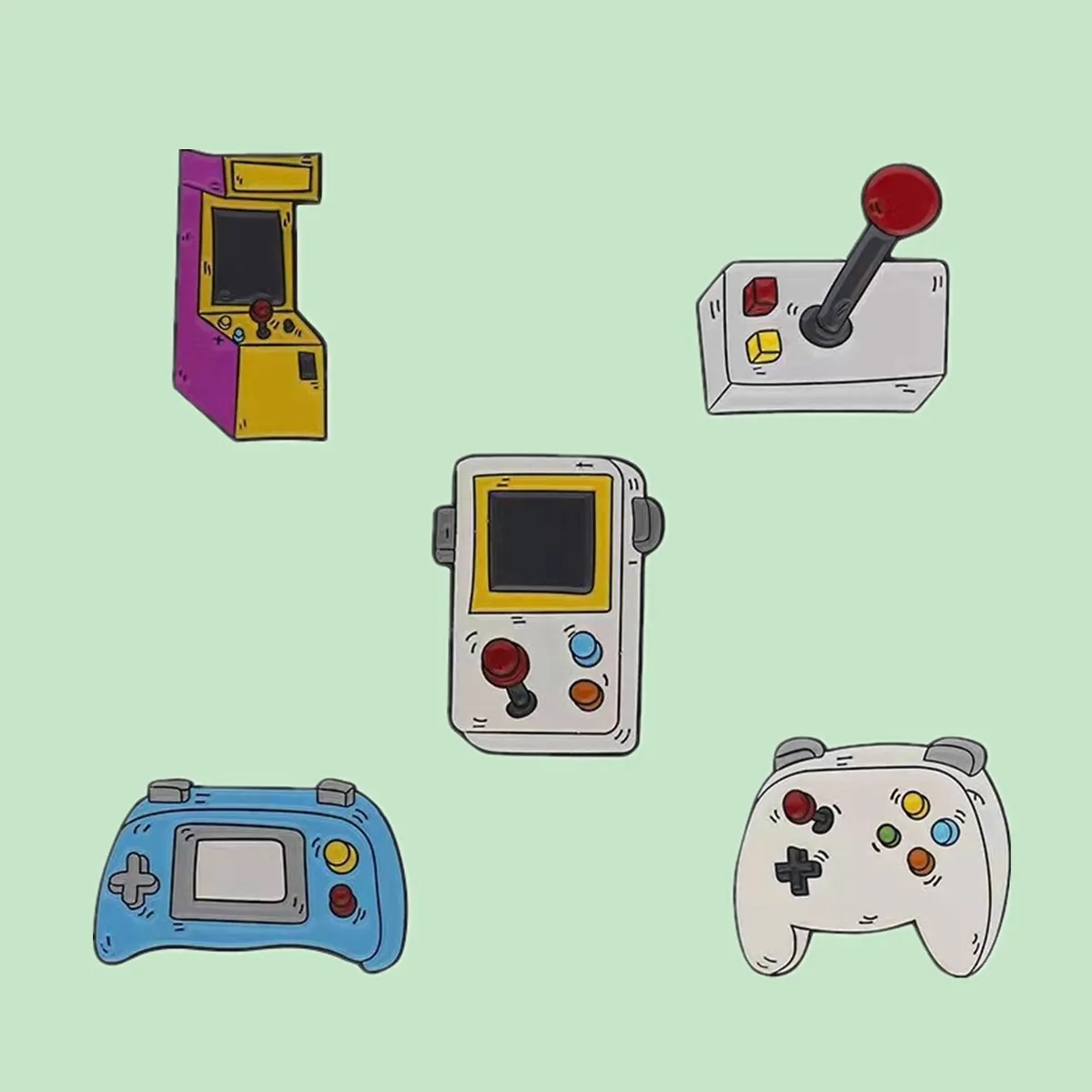 Custom Arcade Enamel Pins Tabletop Bartop Game Retro Video Game Lapel ...