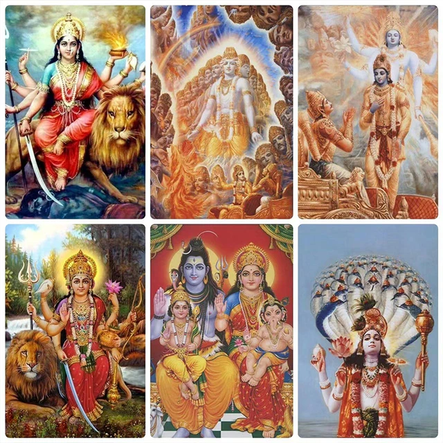 Deuses Hindus Brahma Vishnu E Shiva There Are The Main Three Gods,