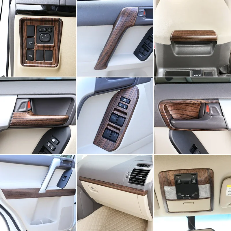 Pine-Wood-Grain-For-Toyota-Land-Cruiser-Prado-FJ150-150-2010-2019-Car ...