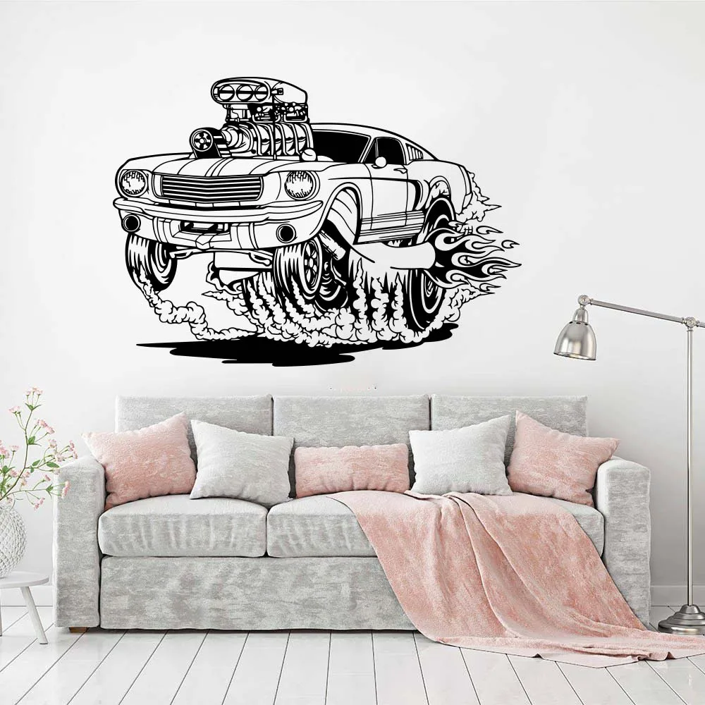 Vintage Race Car Stickers