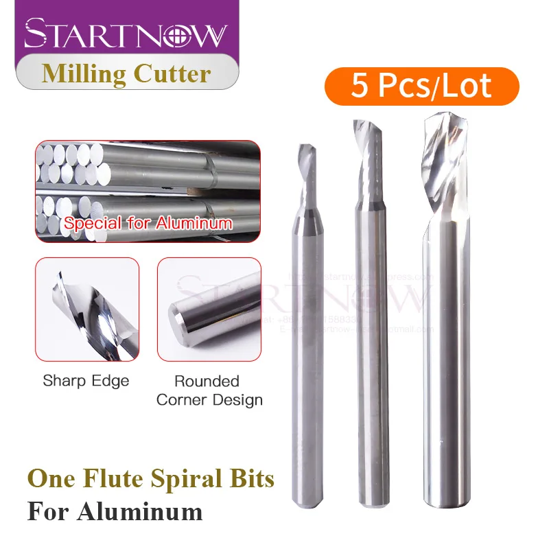 Startnow-5Pcs-Lot-Aluminium-Alloy-Milling-Cutter-CNC-Router-Engraving ...