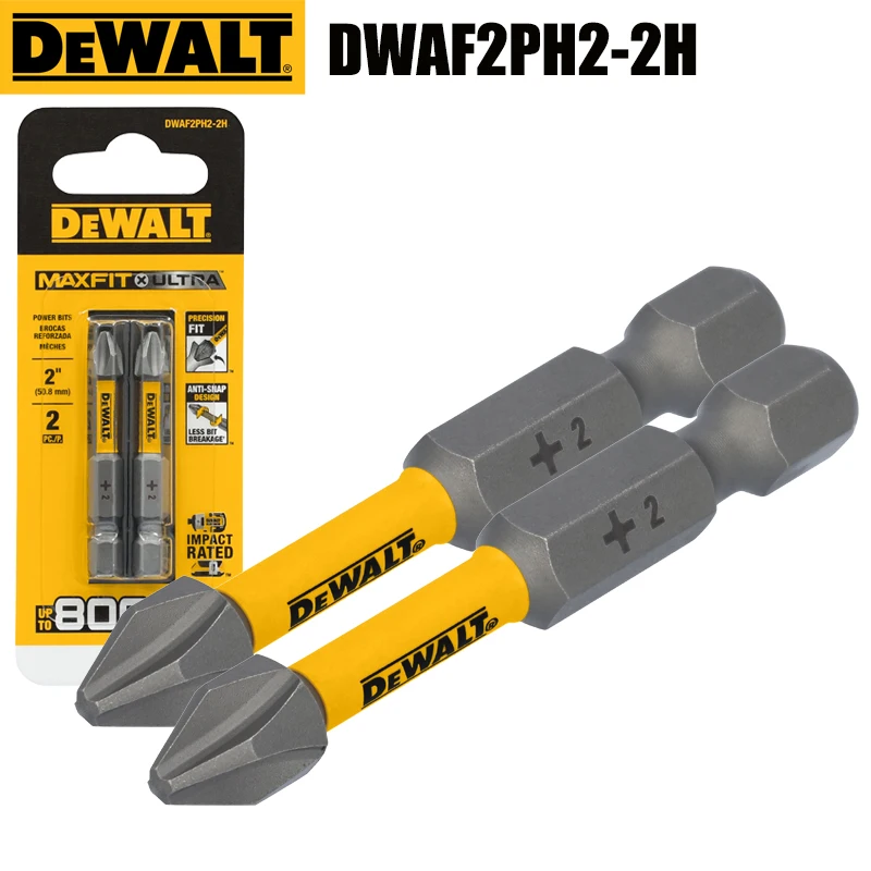 DEWALT DWAF2PH2-2H PH2 Impact Driver 2PCS High Speed Steel 50MM For ...