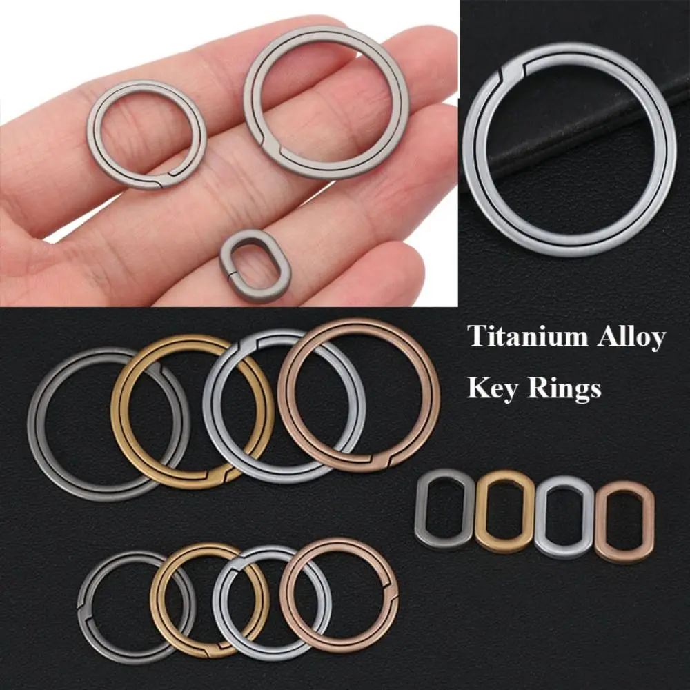 1PC-Real-Titanium-Alloy-Key-Rings-Keychains-Buckle-Pendant-Super ...