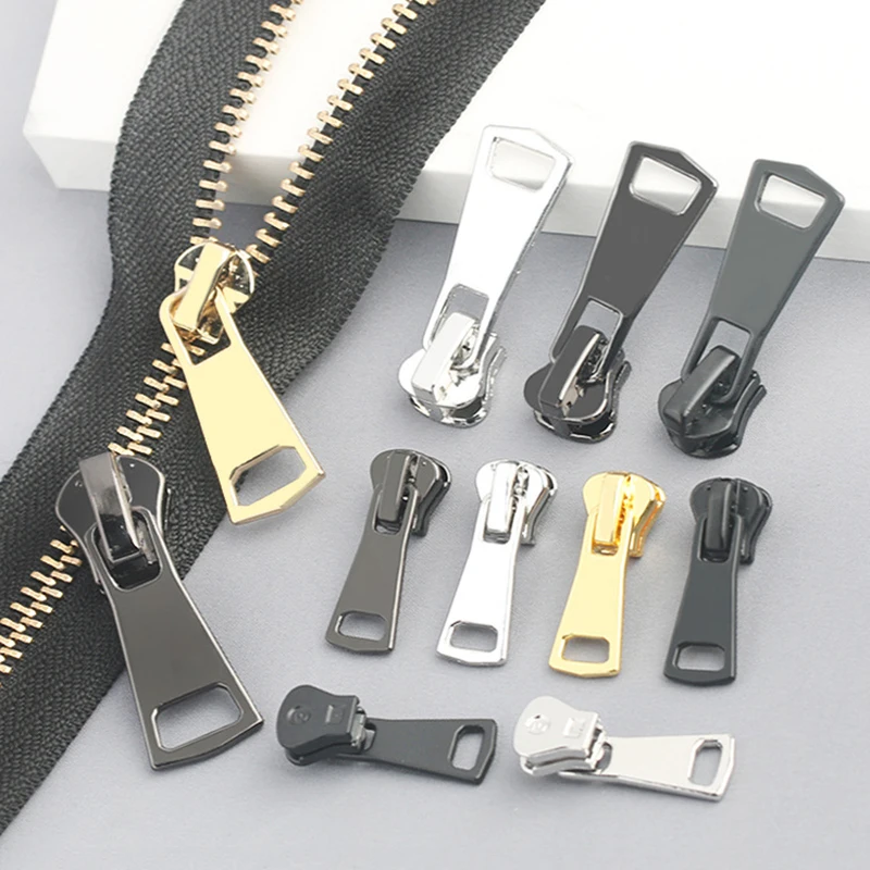 5/10Pcs 3# 5# 8# 15# Large Zipper Cursor Zippers Slider for Metal Zips ...