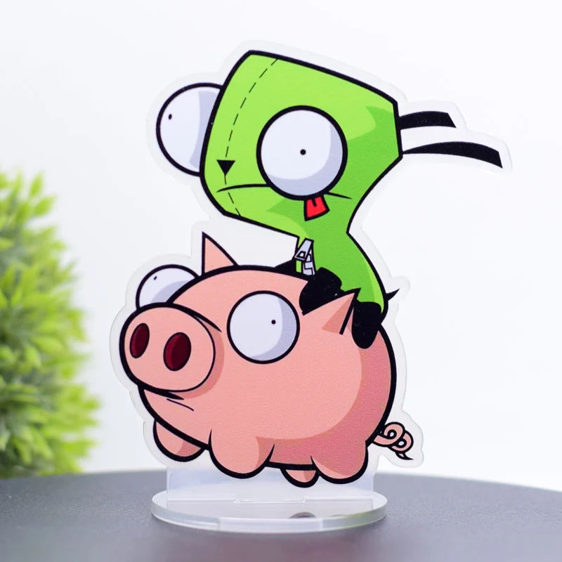 10CM-Invader-Zim-Arcylic-Stand-Cartoon-Figures-Keyrings-Cartoon ...
