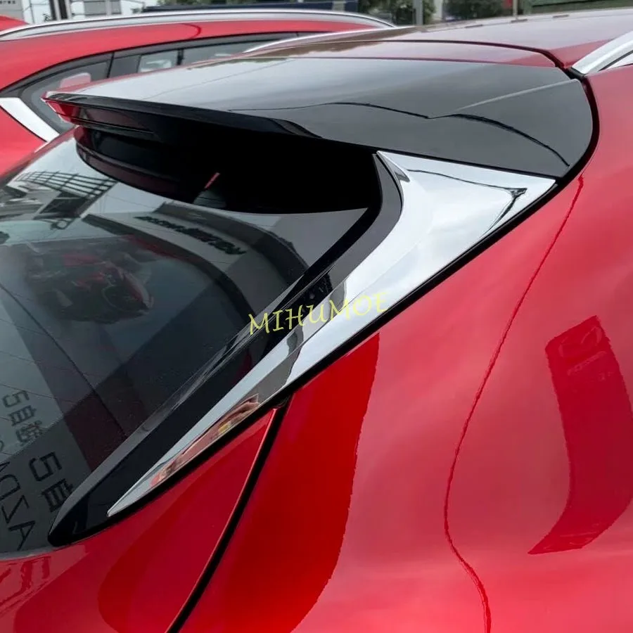 Chrome Car Rear Tailgate Window Spoiler Wing Cover Trim For Mazda Cx30 ...