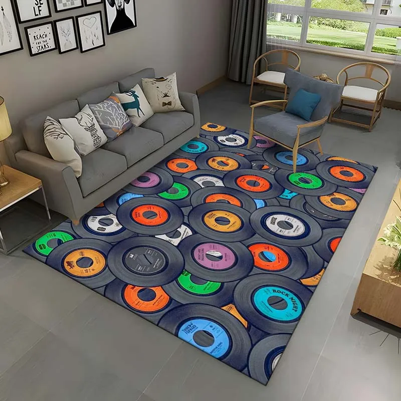 3D-Classical-Music-Vintage-Vinyl-Record-Area-Rug-Carpet-Rug-for-Living ...