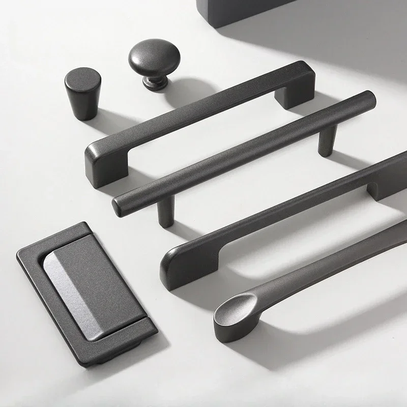 Modern-Minimalist-Kitchen-Cabinet-Handle-Aluminum-Gray-American-Cabinet ...