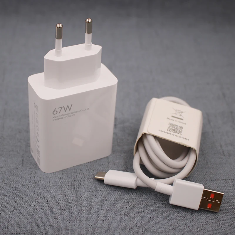 Original-Xiaomi-67W-Turbo-Fast-Charger-EU-Plug-6A-Type-C-Cable-For ...