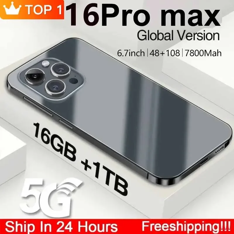 Tel-fono-Inteligente-16-Pro-Max-versi-n-Global-Smartphone-Original-con ...