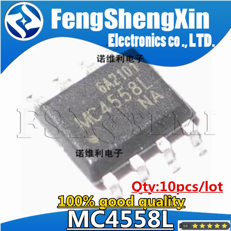 10pcs MC4558L SOP8 MC4558 SOP 4558 SOP-8 Operational Amplifier IC ...
