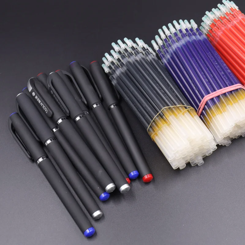 Stylos à Gel de grande capacité,recharge d'encre noire,bleue,rouge ...