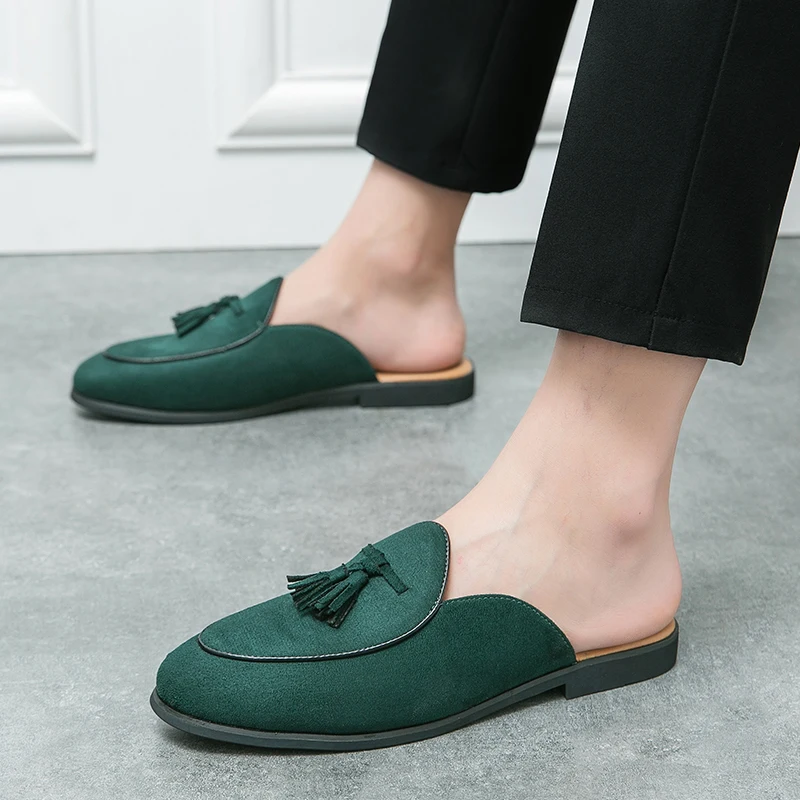 Shoes-Men-Lightweight-Bean-Shoes-Summer-One-Step-Push-lazy-Breathable ...