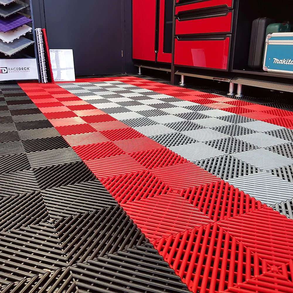 Carreaux-de-sol-de-garage-modulaires-ventil-s-en-PVC-embo-tement-tapis ...