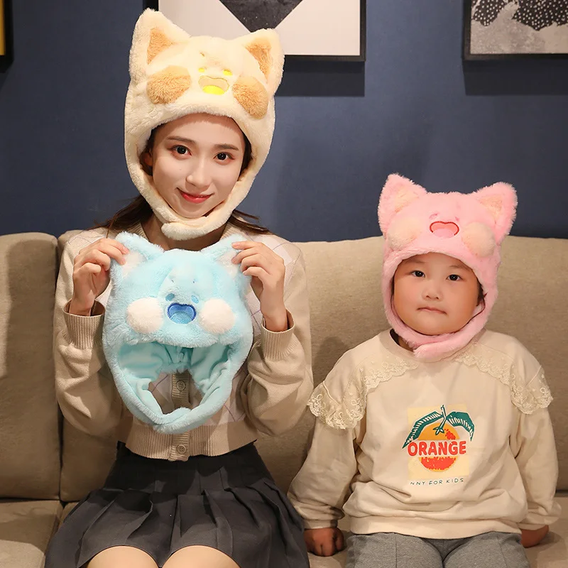 New-Winter-Animal-Hat-Shark-Dudu-Cat-Windproof-Warm-Bicycle-Tools-High ...