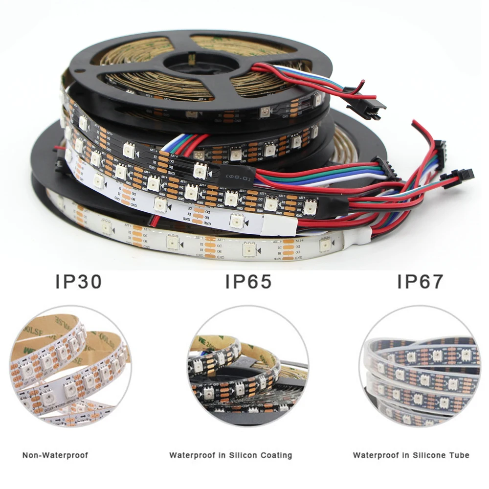 12V-WS2815-LED-Strip-Lights-RGB-IC-WS2812B-WS2813-Updated-Individually ...