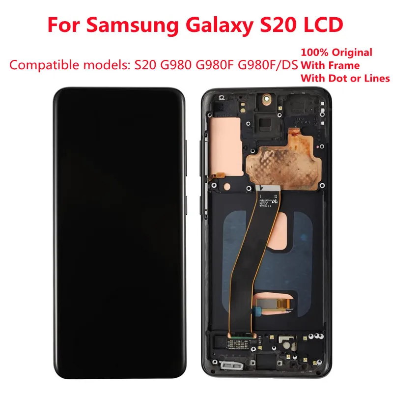 Original Super Amoled For Samsung Galaxy S20 Lcd G980 G980f G980ds With ...