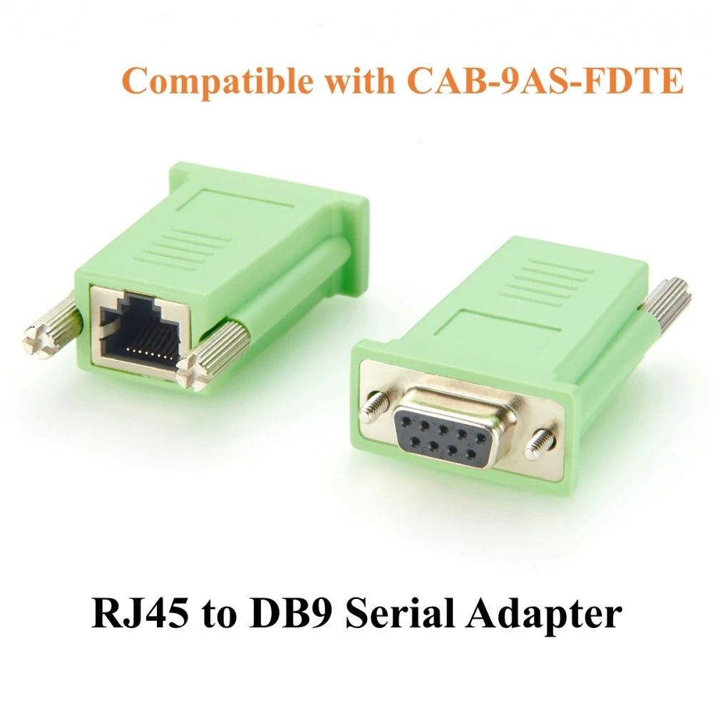RJ45 Female to DB9 Female Serial Console Adapter Compatible with CAB ...