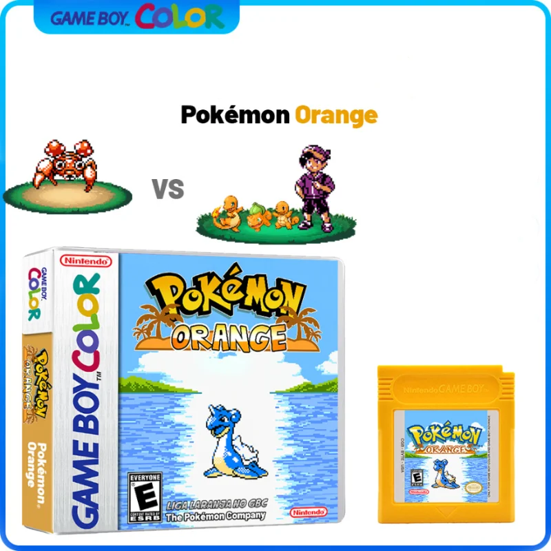 Cartucho de juegos GBC/GBA, tarjeta de consola de videojuegos Pokemon ...
