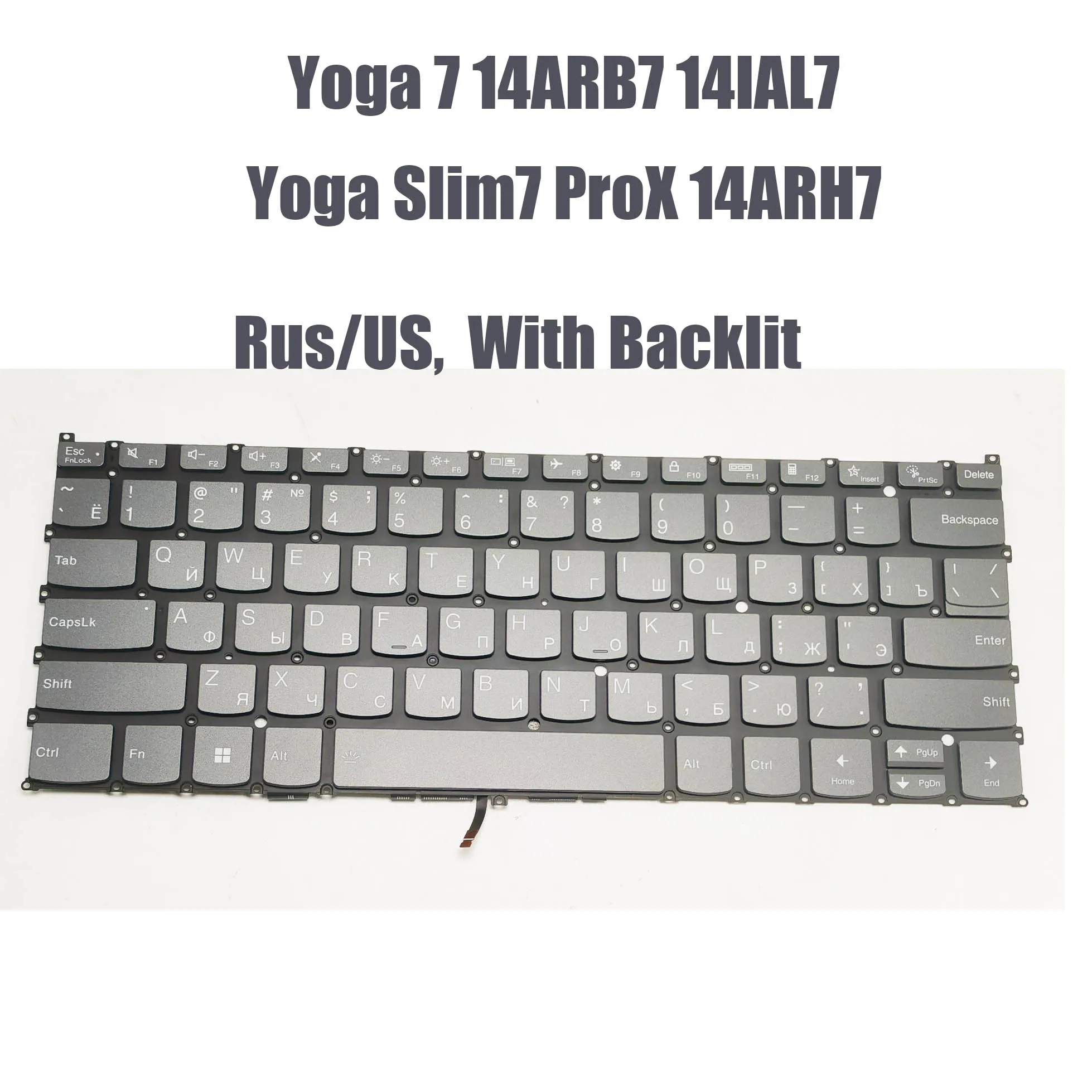 Original-Rus-US-Keyboard-for-Lenovo-Yoga-7-14IAL-7-14IRL8-Yoga-Slim-7 ...
