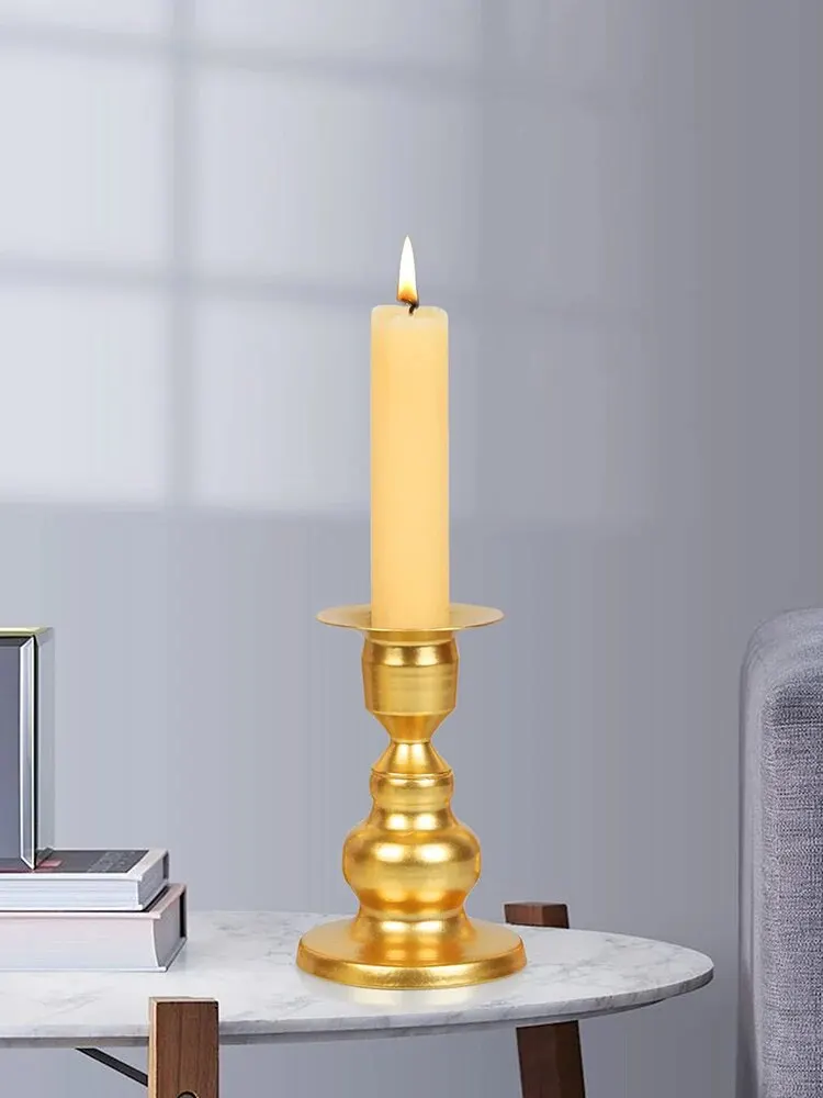 Candelabro-de-oro-mate-de-hierro-de-Metal-candelabro-minimalista ...