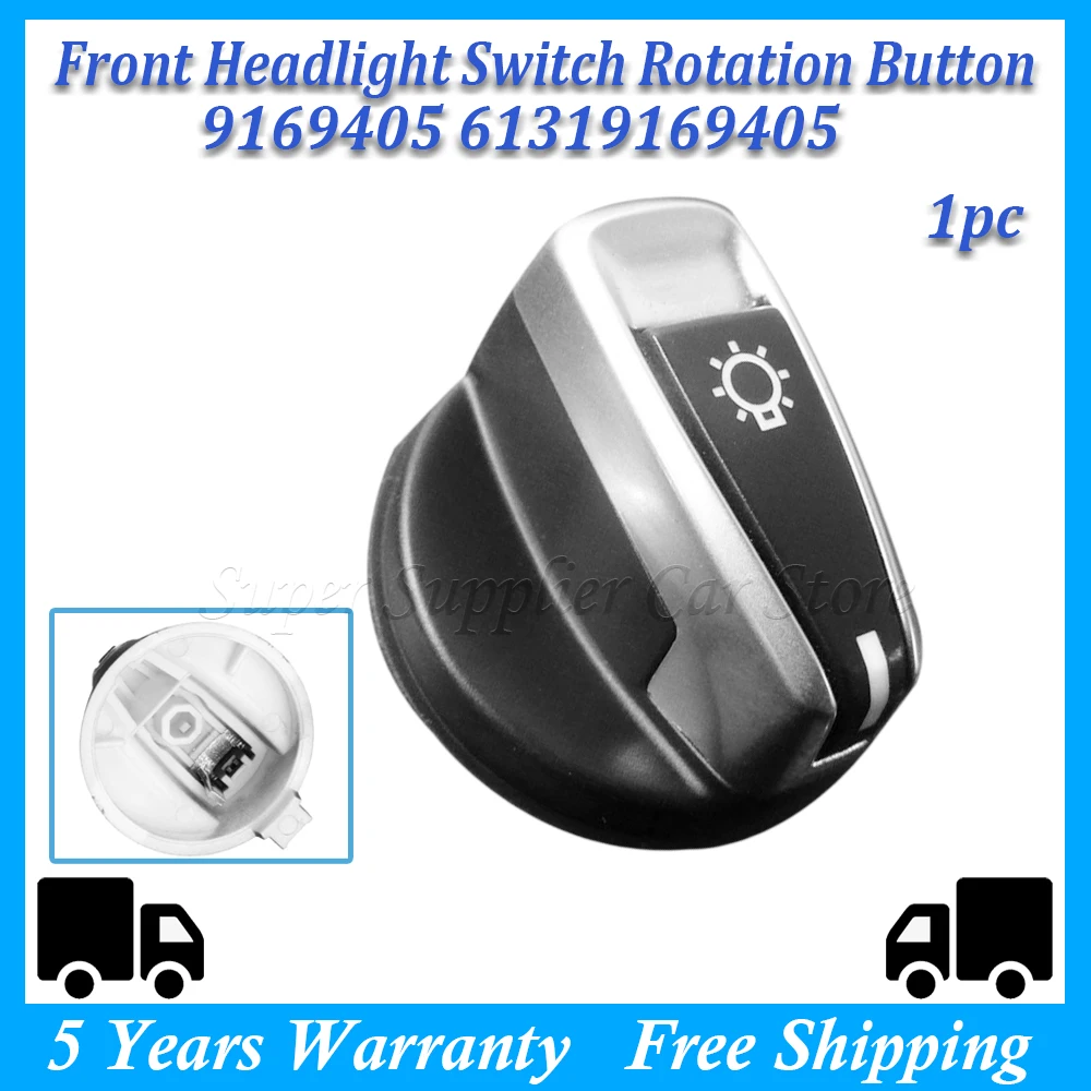 1PC-Front-Headlight-Switch-Rotation-Button-For-BMW-3-SERIES-E90-E91-LCI ...