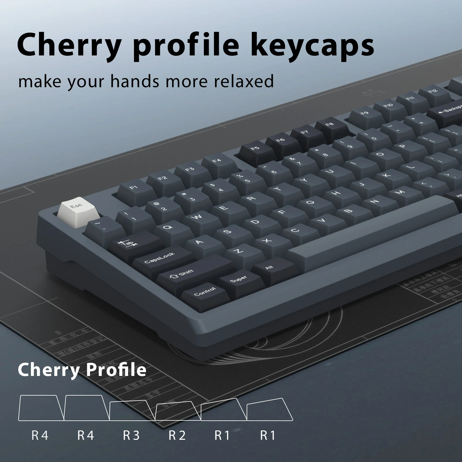KBDiy-GMK-Apollo-Keycap-Cherry-Profile-Custom-Double-Shot-PBT-Keycaps ...