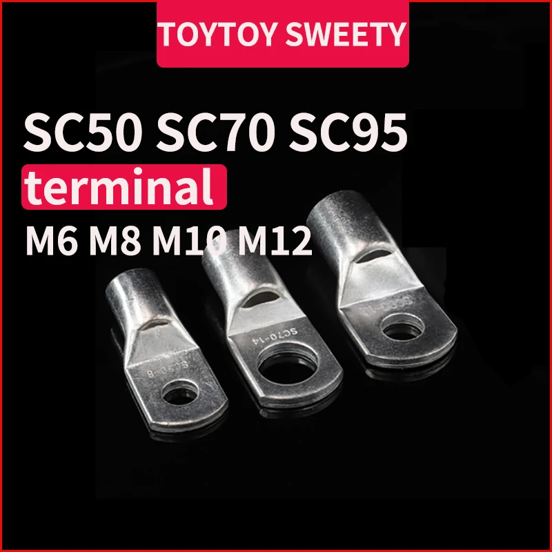 Tin Plated Copper Terminal SC50 SC70 SC95 Suitable M6 M8 M10 Screw ...