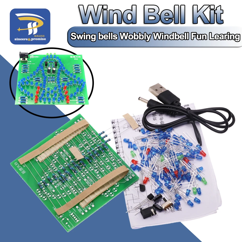 Laboratory Diy Windbell Fun Soldering Electronic Swing Bells Wind Chime ...
