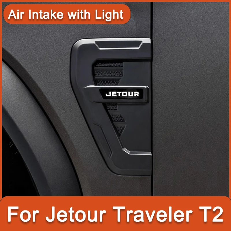 Air Intake with Light For Jetour Traveler T2 front fender decorative ...