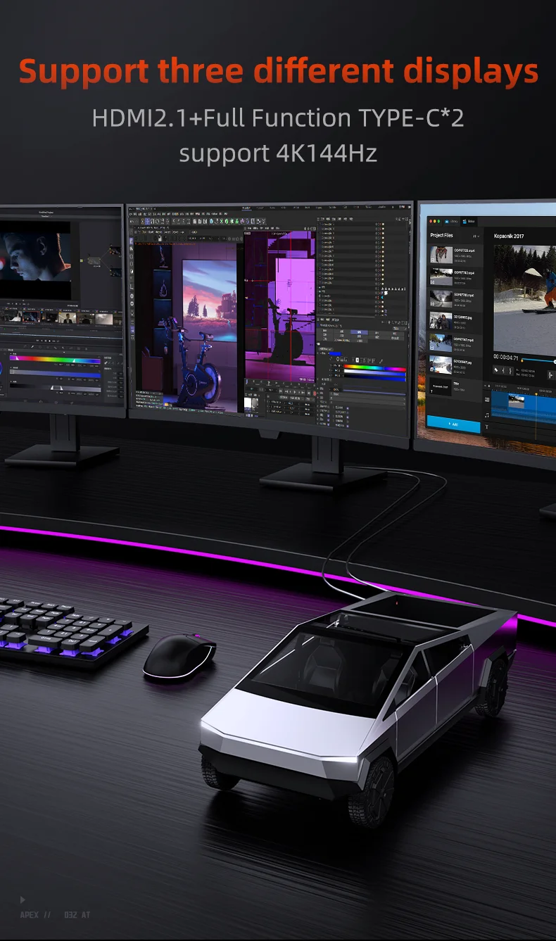 Buy Cybertruck Mini PC, AMD Ryzen 7 8845HS, RAM 16GB, SSD 1TB, Radeon ...