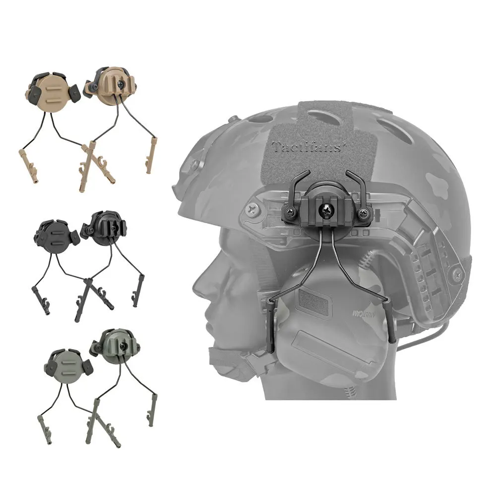 Tactical-Fast-Rail-Mounts-Headset-Rail-Adapter-Headset-Holder-Set ...
