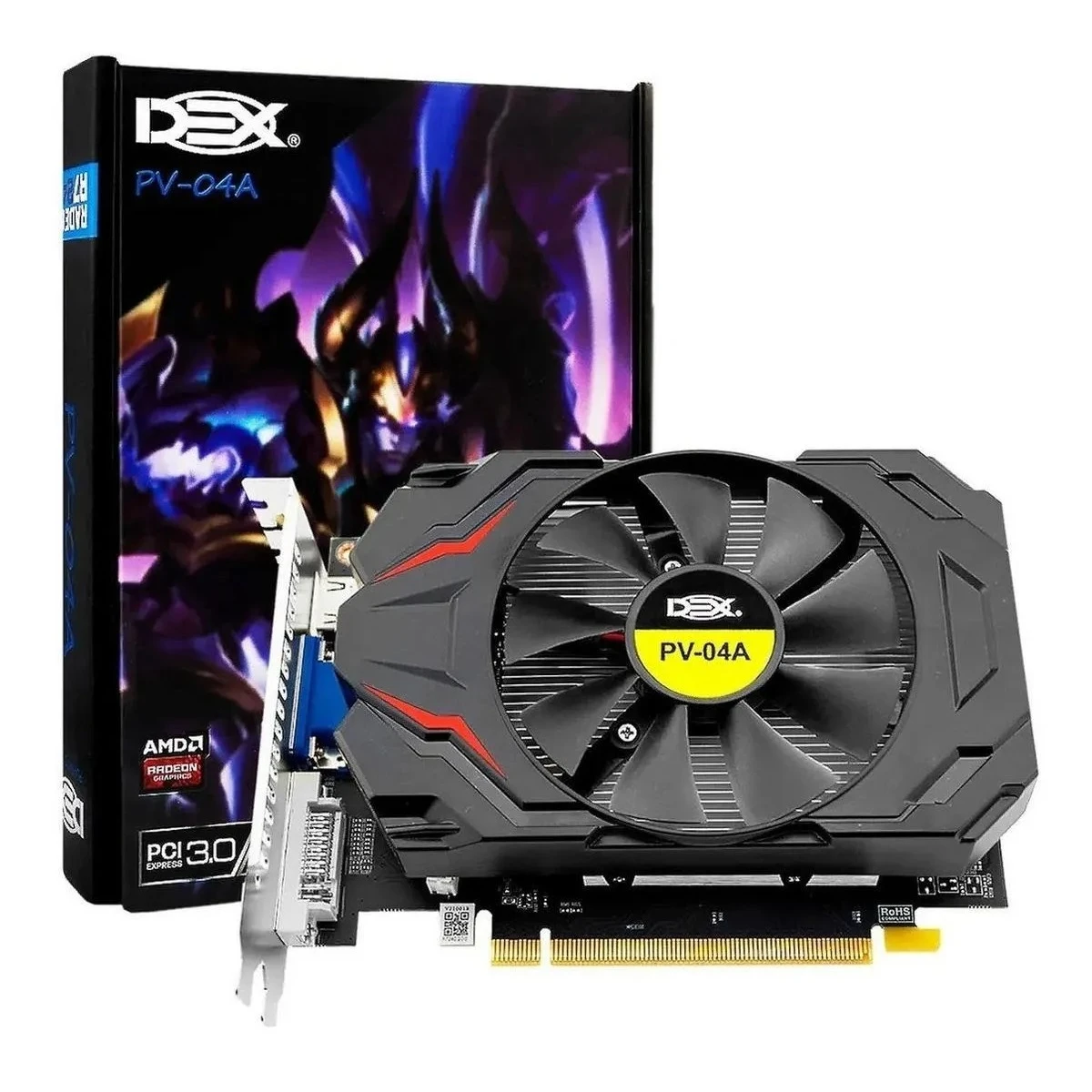 Placa De Vídeo Amd Radeon 128 Bits 2gb Ddr5 Pci 3.0 200 Series R7 240 ...