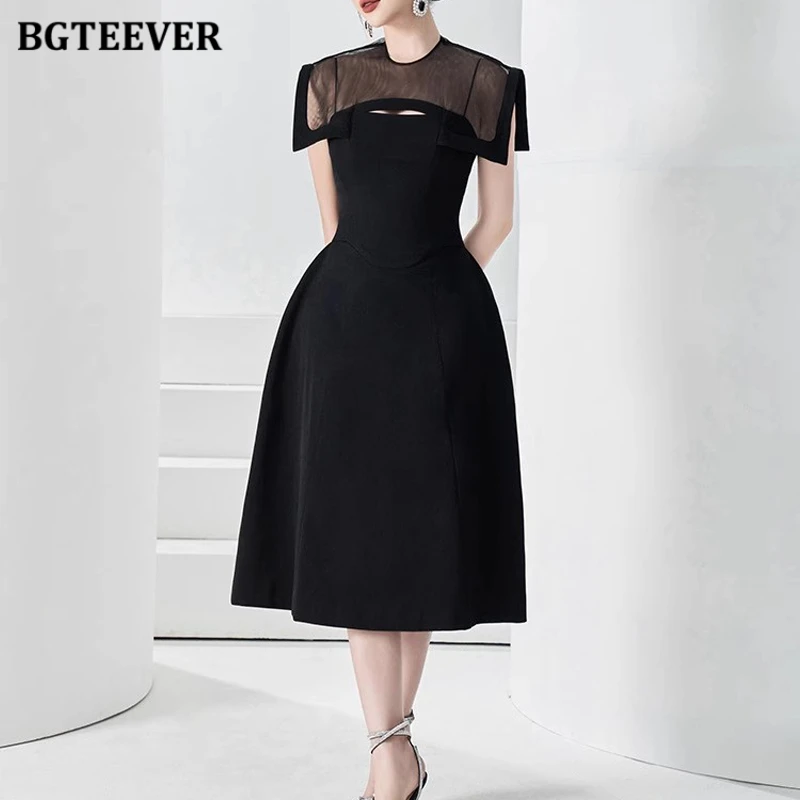 BGTEEVER-Robe-Trap-ze-Noire-Col-Rond-pour-Femme-Tenue-de-Soir-e-ducative-Taille-Fine.jpg