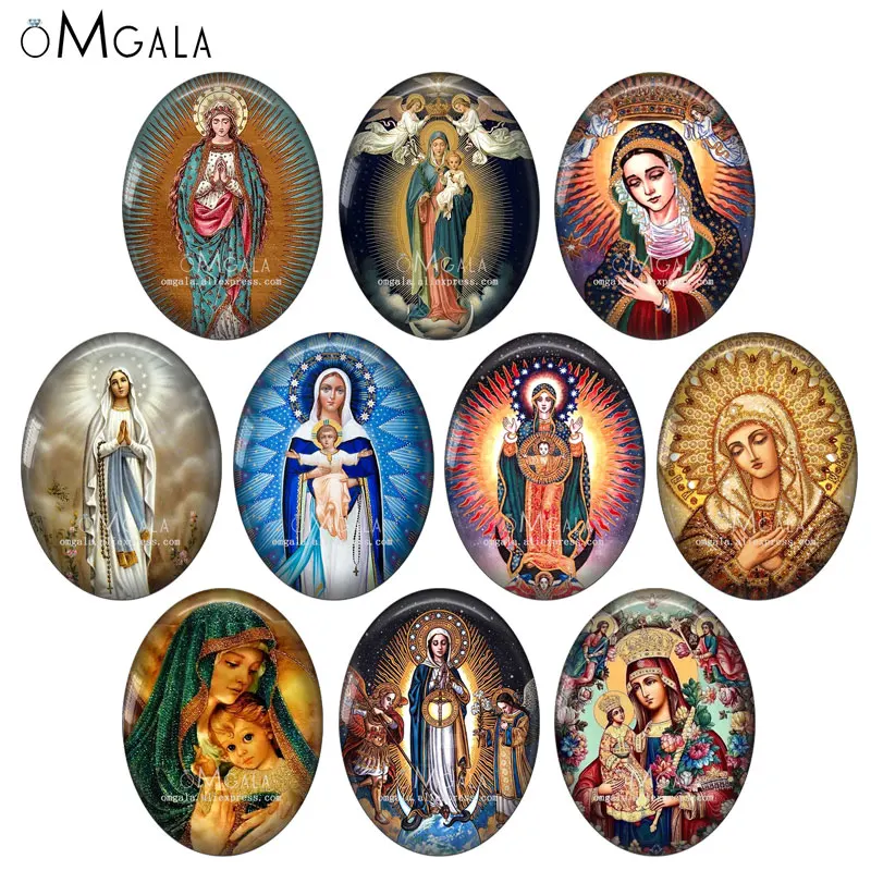 Vintage-Our-Lady-Paintings-Catholicism-Patterns-13x18mm-18x25mm-30x40mm ...