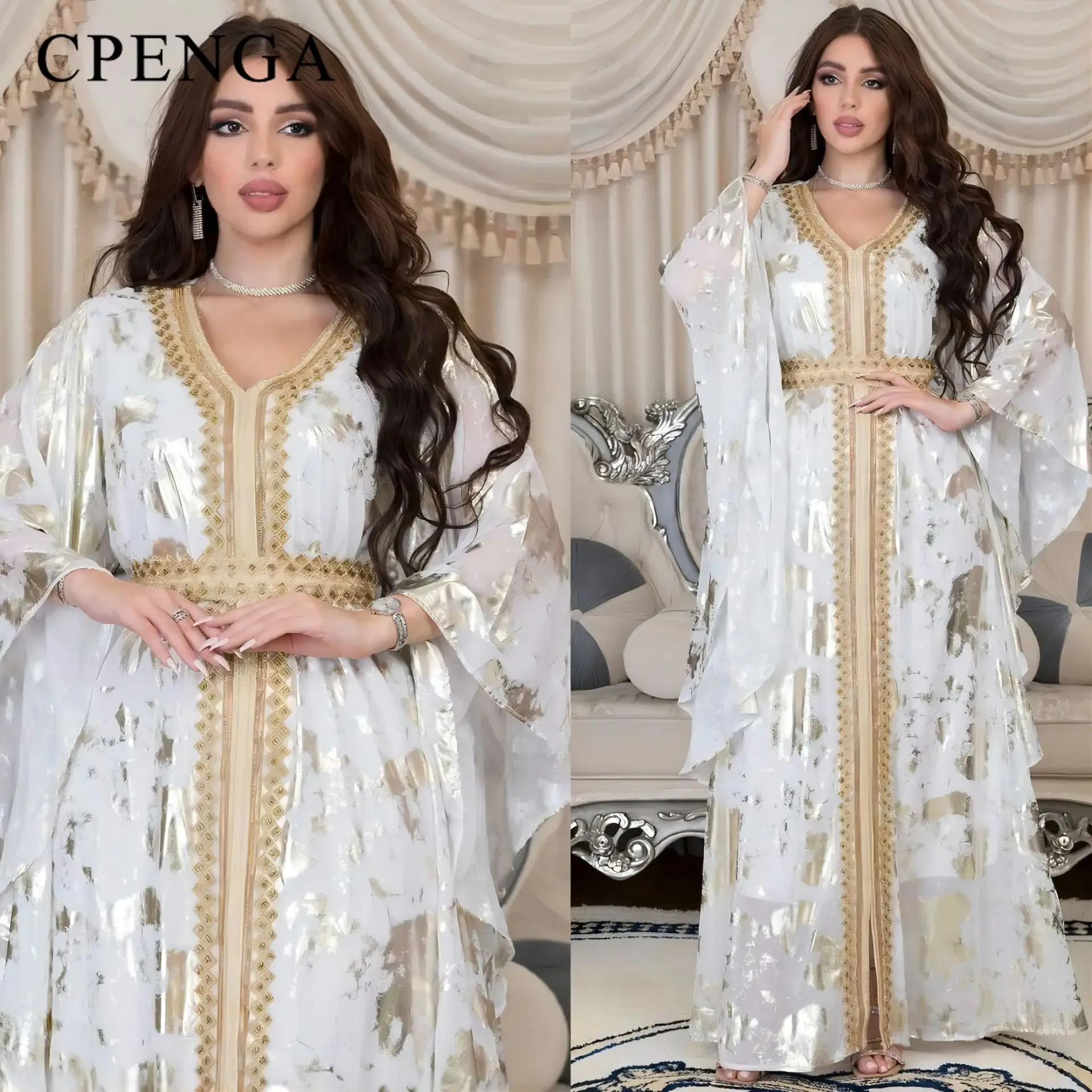 Luxury-Print-Muslim-Abay-Dress-for-Women-Eid-Lace-Clothing-Islamic ...