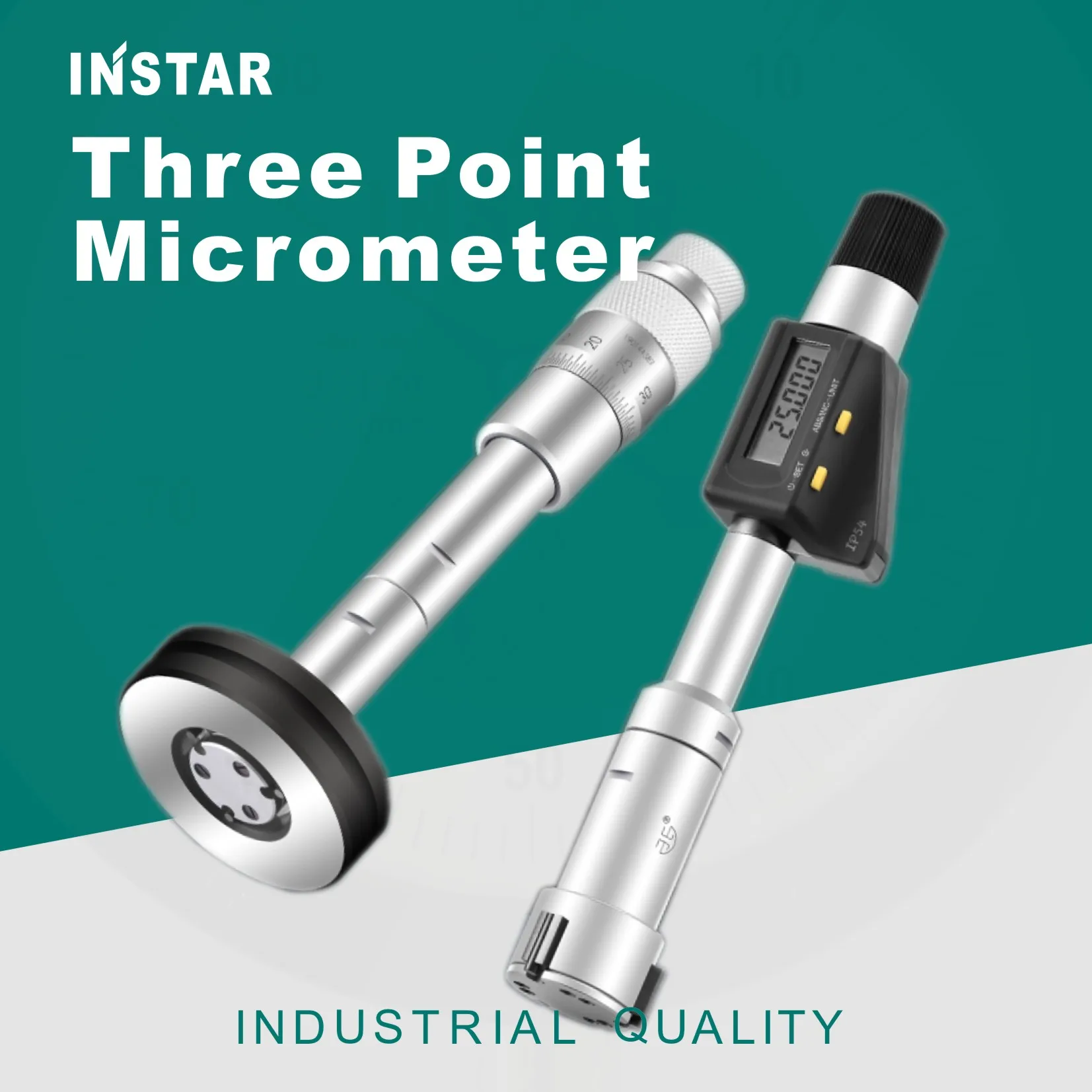 3 Point Digital Internal Micrometer 100 125mm x 0.001mm IP54 Proof ...