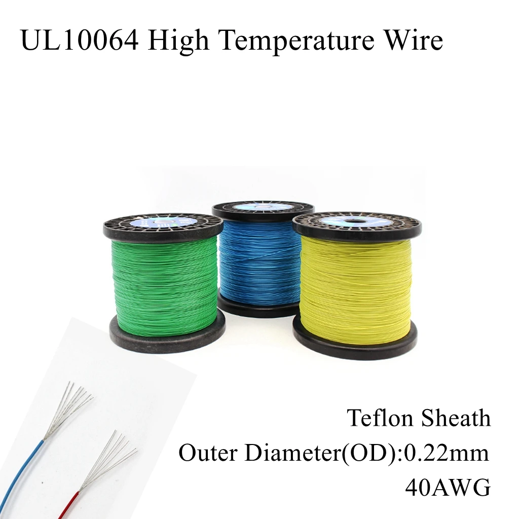 UL10064-28AWG-Kawat-Mikro-Suhu-Tinggi-Teflo-PTFE-FEP-Selubung-Solder-Lunak-Kabel-Elektronik ...