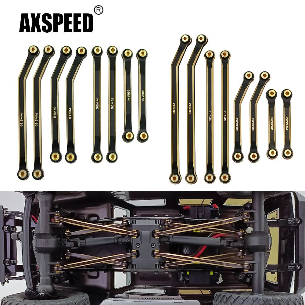 AXSPEED Brass High Clearance Link Rod Set for Axial SCX24 Deadbolt JEEP ...