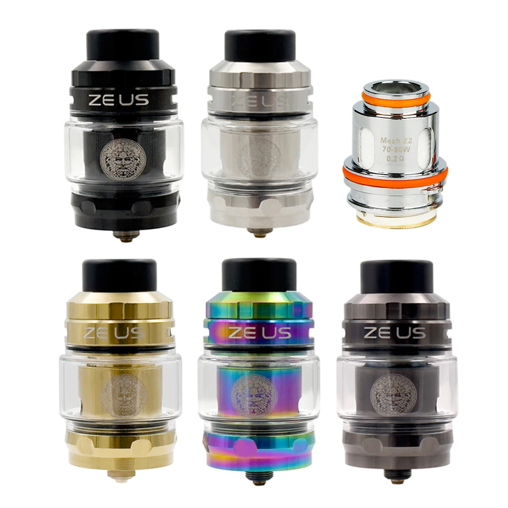 Single-Zeus-Sub-Ohm-Glass-Tank-5ml-Capacity-Atomizer-Mesh-Coil-Z1-0 ...