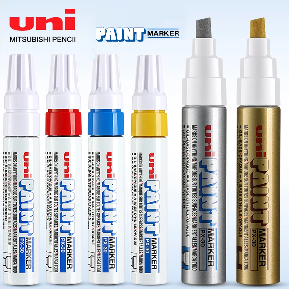 1pcs Japan Uni Px-30 Paint Pen Thick Word Wide Touch Up Pen Notes ...