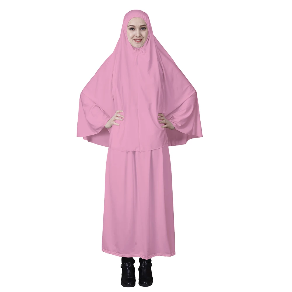 Ramadan-Eid-Hooded-Muslim-Hijab-Skirts-Prayer-Garment-Long-Khimar-with ...
