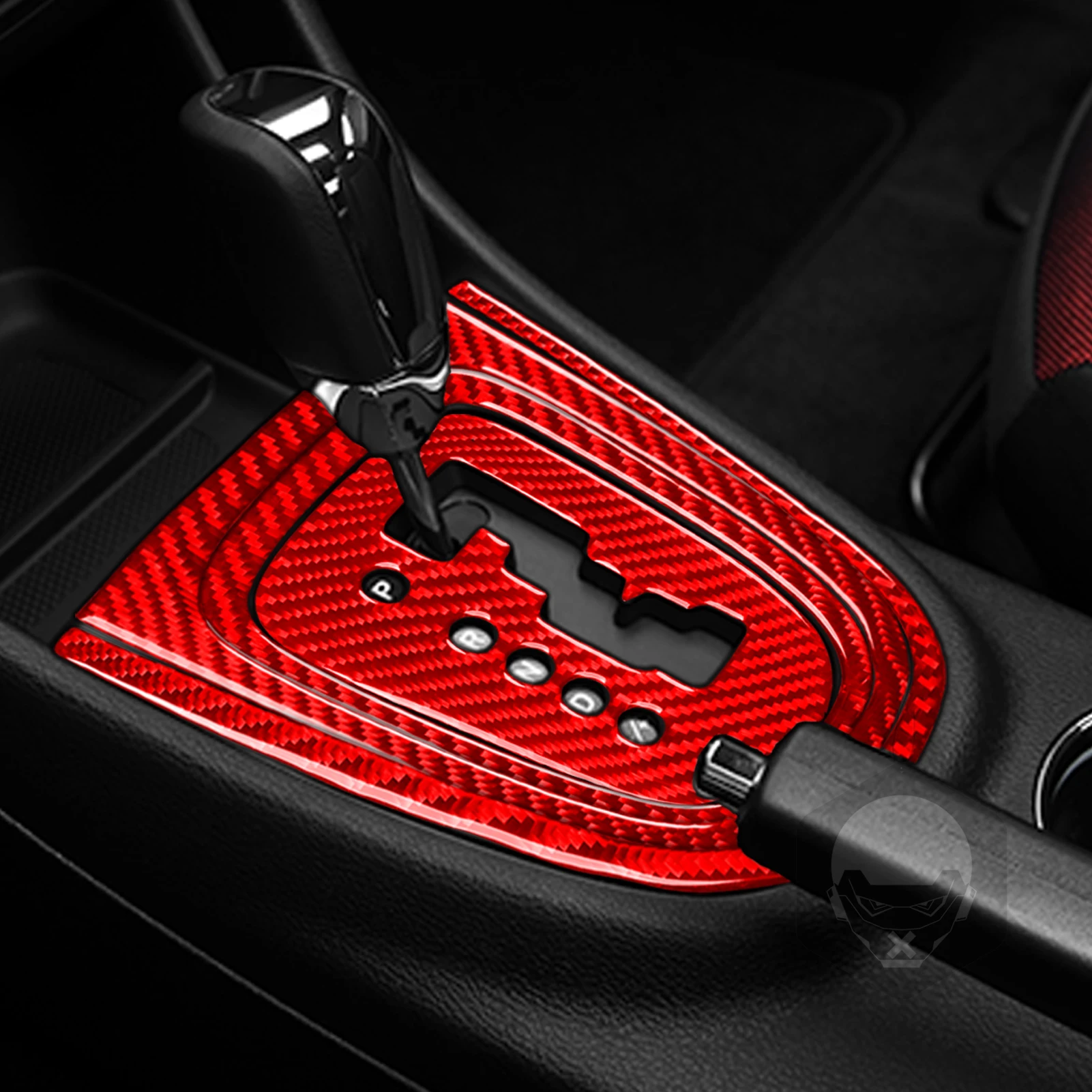 Red Carbon Fiber Trim NVCNX Real Carbon Fiber Door Lock Pin Covers For ...