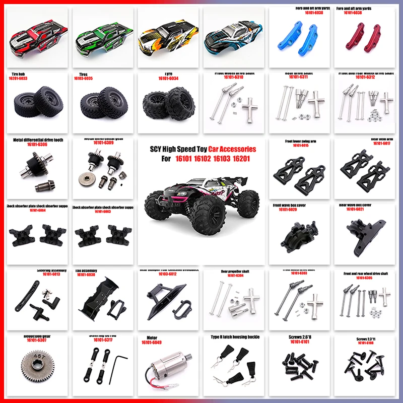 RC Car Accessories 6028 6029 6030 6031 High Speed Toy Car Upgrade Part ...